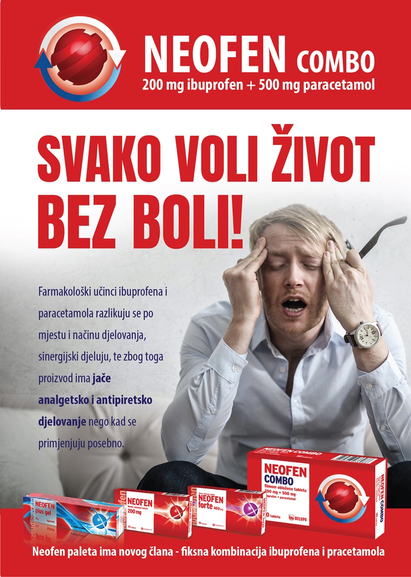 NEOFEN COMBO: Ujedinjena moć ibuprofena i paracetamola za olakšanje ...